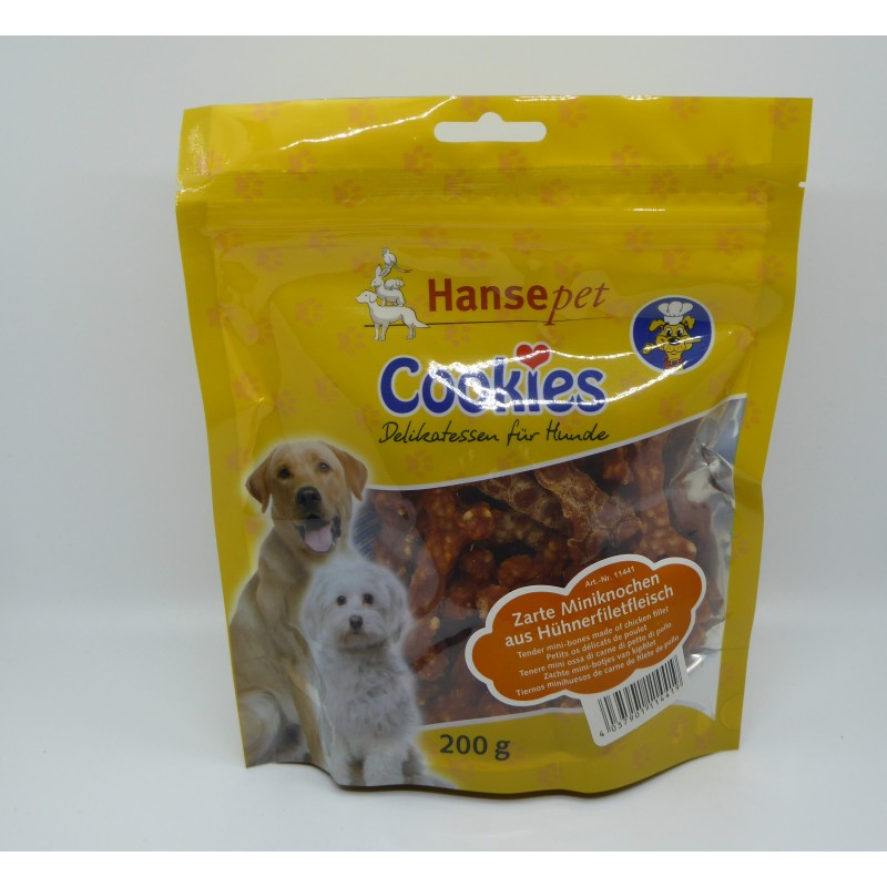Hansepet Cookie's Miniknochen aus Hühnerfiletfleisch